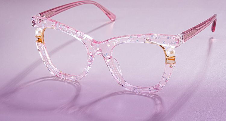 Decorated Eyeglasses with Pearl | ZEELOOL Canada