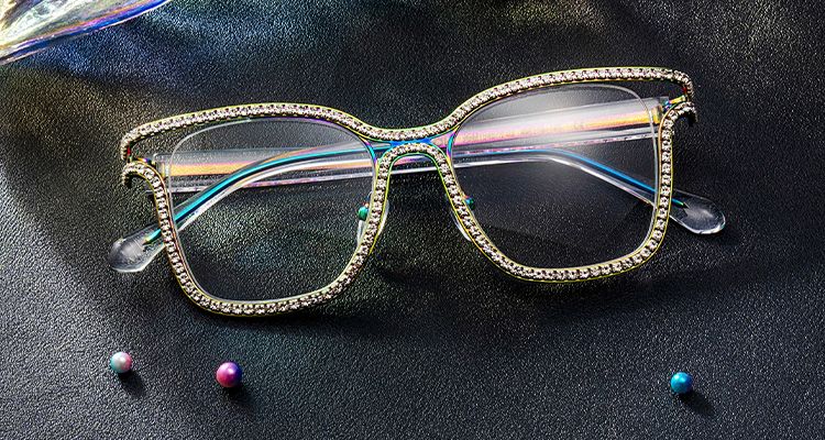 Sparkly Eyeglasses with Glitter and Bling Frames | ZEELOOL Canada