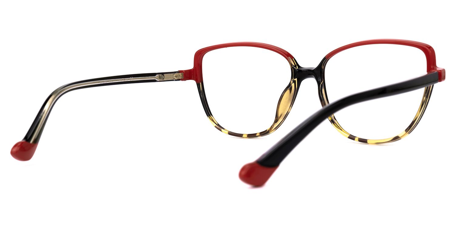 Luker Round Red Glasses
