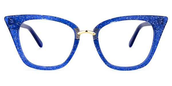 Martha Cat Eye Blue Glasses | ZEELOOL Canada