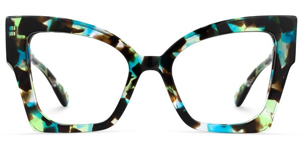 Kayan Cateye Green-Floral Glasses | ZEELOOL Canada