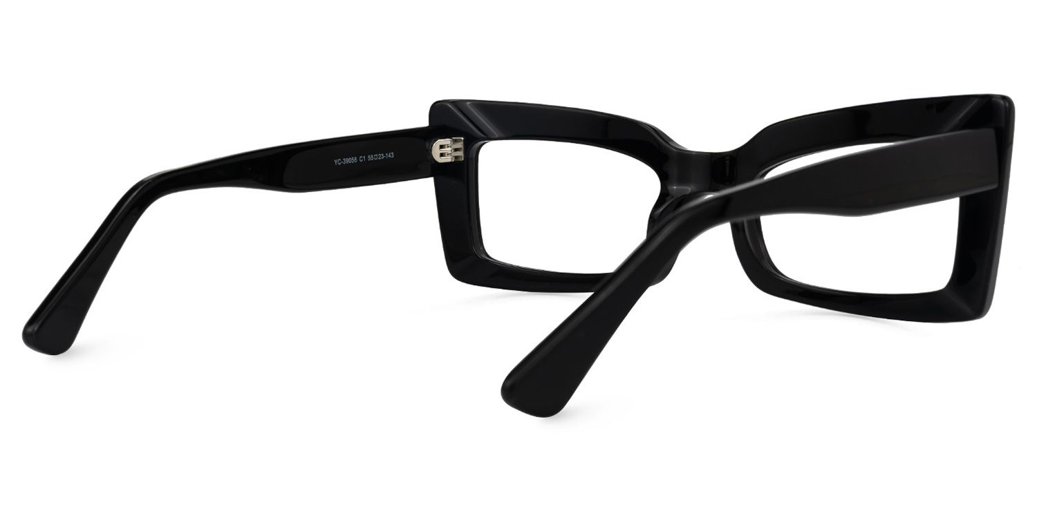 Melisia Rectangle Black Glasses | ZEELOOL Canada
