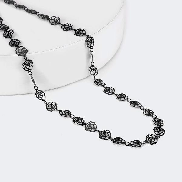 Distinctive Black Flower Shape Chains | ZEELOOL Canada