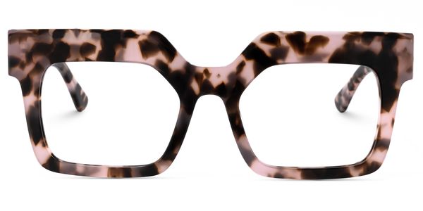 Rosado Rectangle Pink-Tortoise Glasses | ZEELOOL Canada
