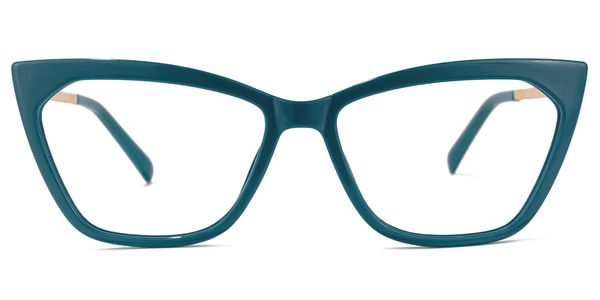 Denise Cateye Peacock-Blue Glasses | ZEELOOL Canada