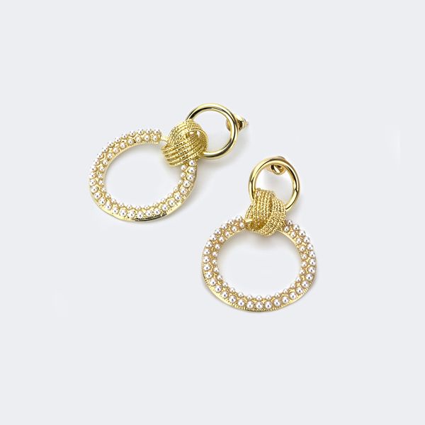 Stylish Round Shape Pearl-Decorated Earrings | ZEELOOL Canada