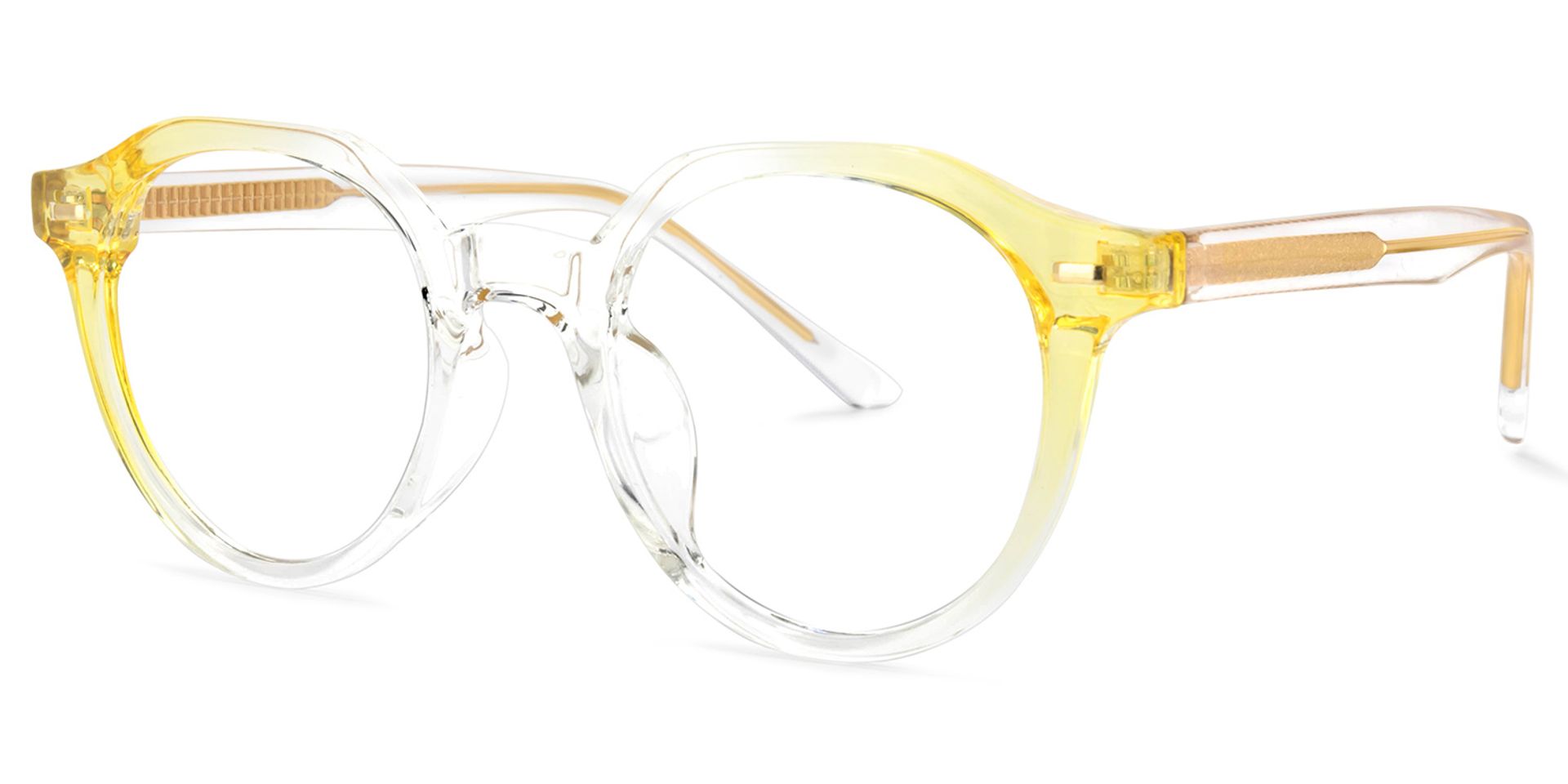 Ysabel Round Yellow Glasses | ZEELOOL Canada