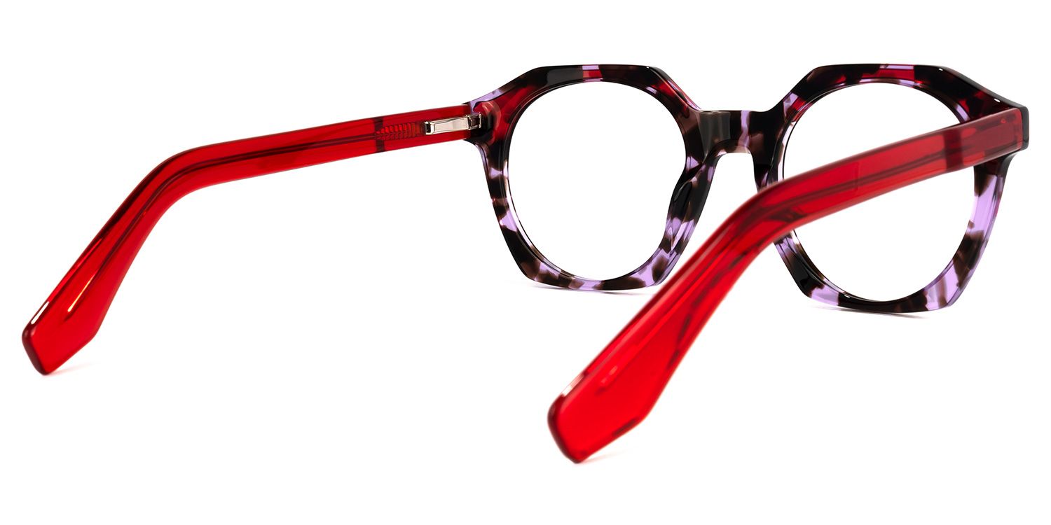 Occeus Geometric Purple-Tortoise Glasses | ZEELOOL Canada