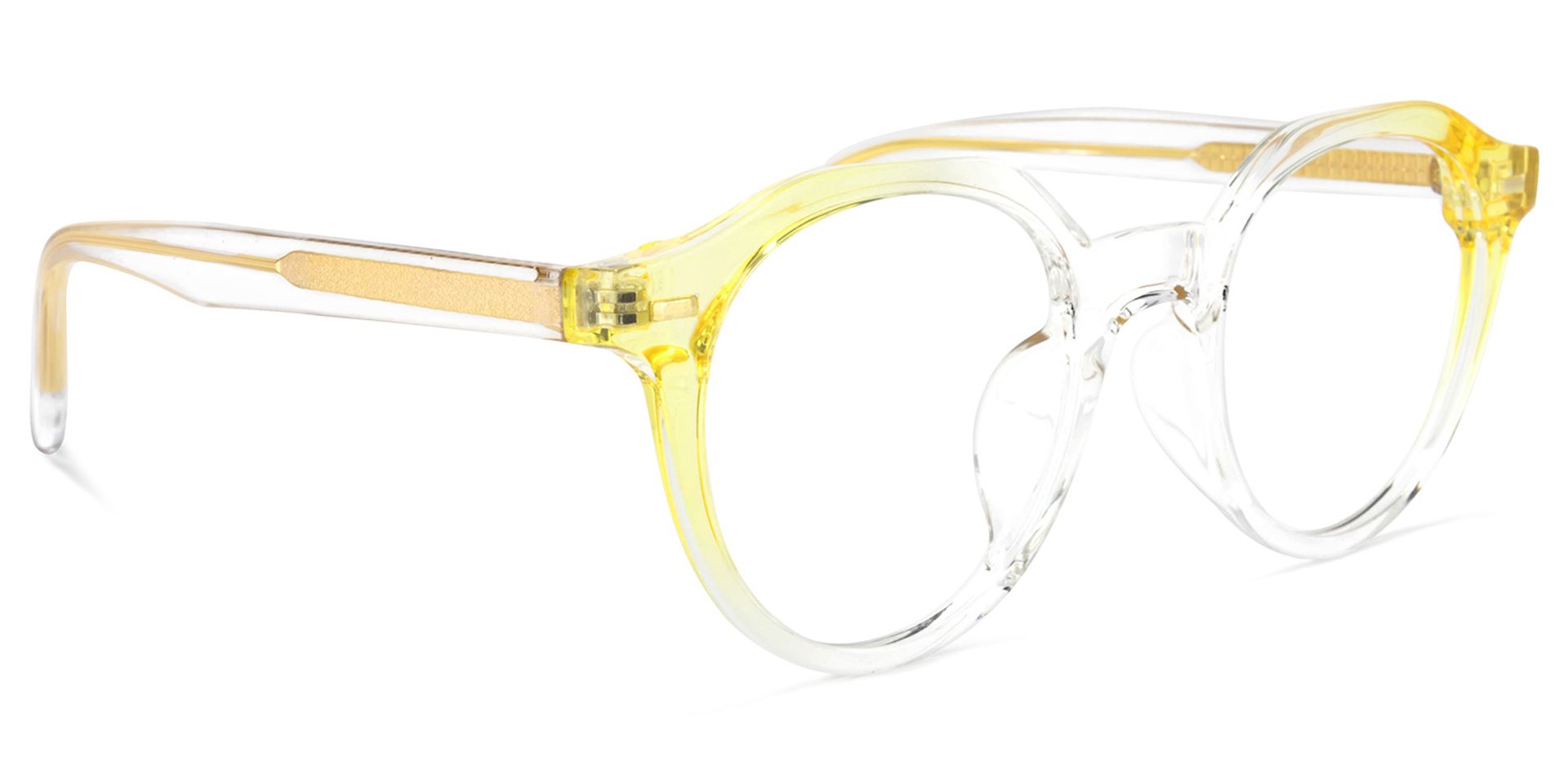 Ysabel Round Yellow Glasses | ZEELOOL Canada