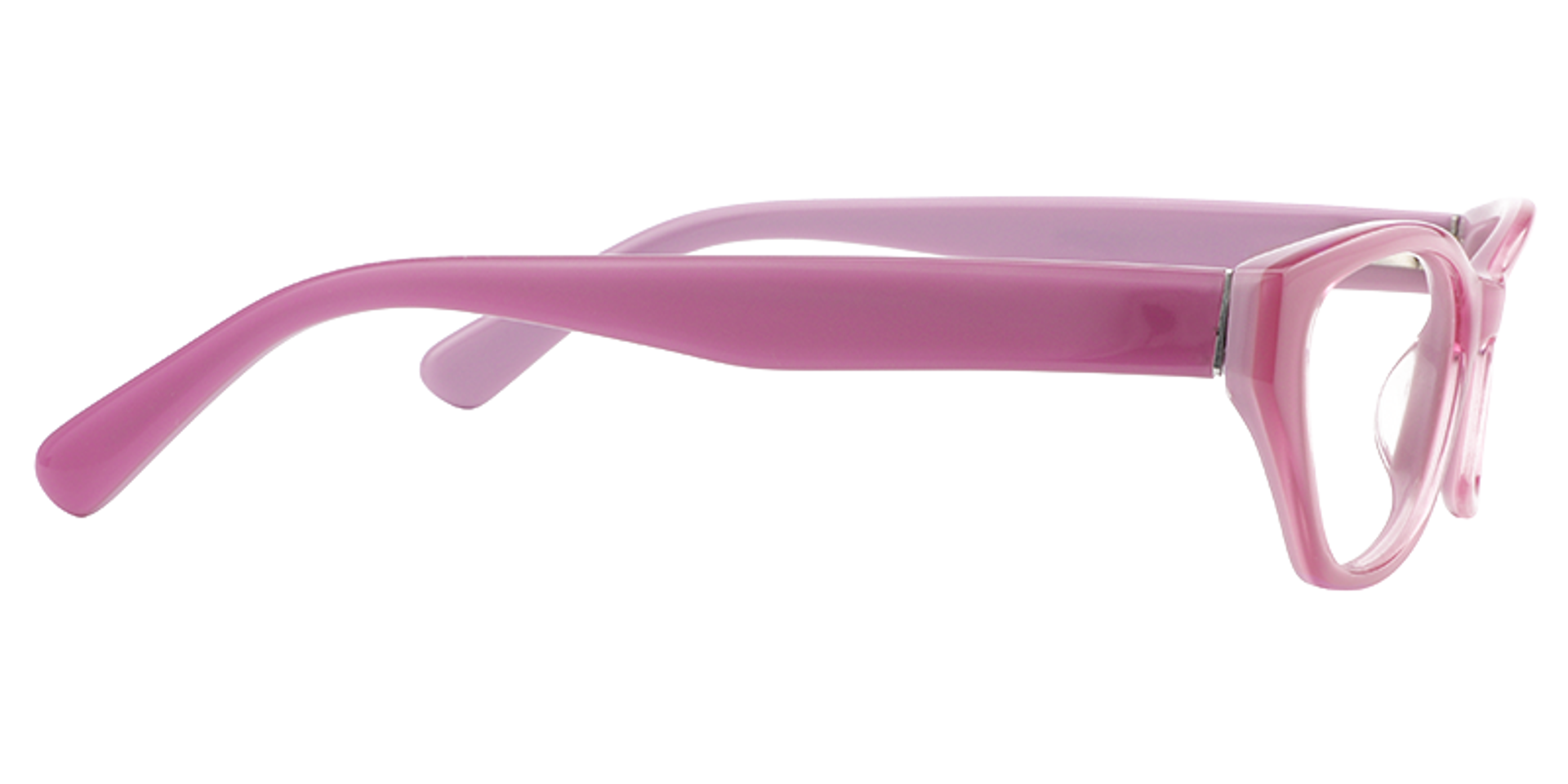 Rectangle Bright Pink Glasses