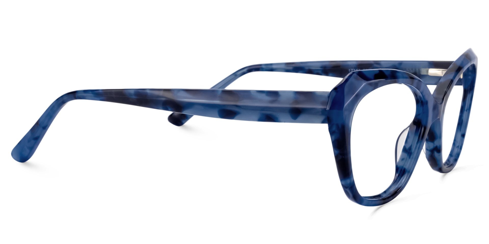 Rectangle Blue Floral Glasses | ZEELOOL Canada