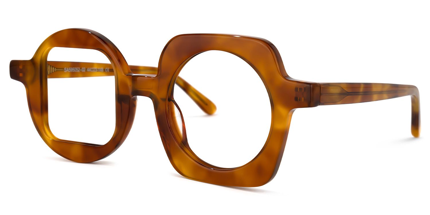 Menin Geometric Tortoise Glasses | ZEELOOL Canada